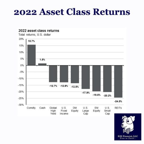 2022 Asset Class Returns | E2E Financial, LLC